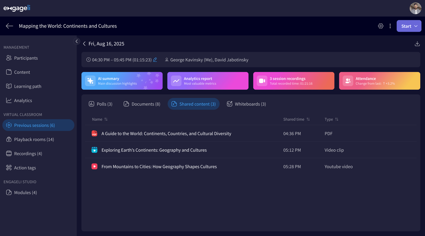 All-In-One Platform for K12 Online Learning | Engageli